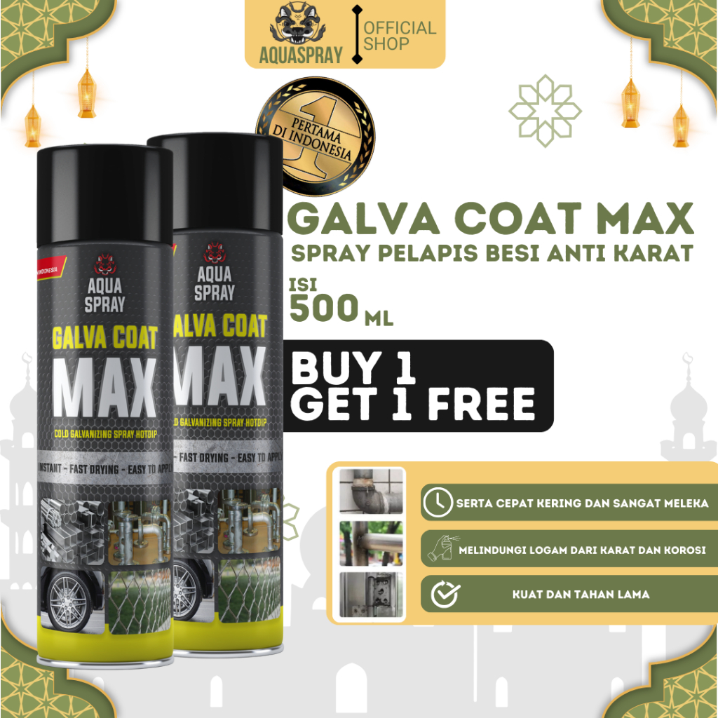 Jual Aquaspray - Galva Coat Max - Cat Galvanis instant - Cat Anti Karat ...