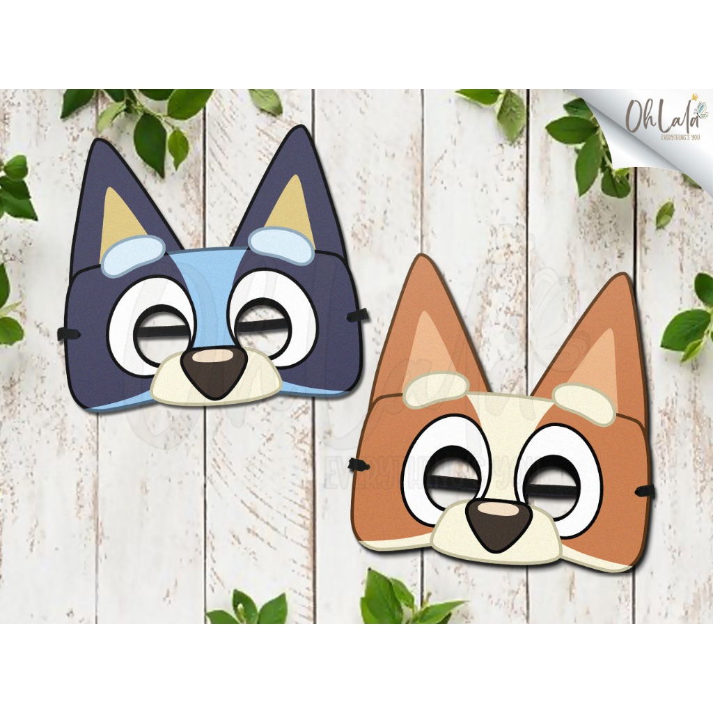 Jual Bluey Bingo Topeng Karakter Ulang Tahun | Birthday Party Mask ...