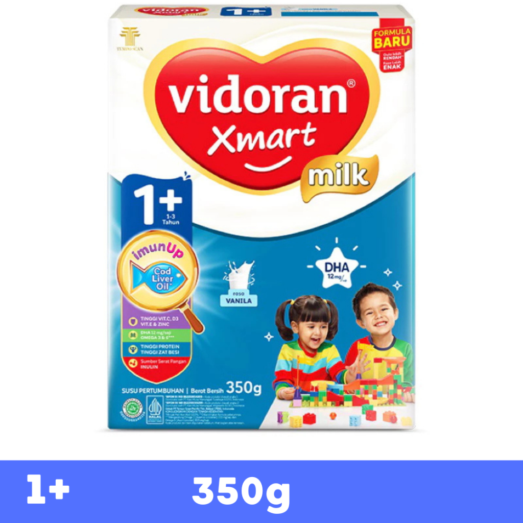 Jual Vidoran xmart 1+ 350gram rasa vanila dan madu susu pertumbuhan ...