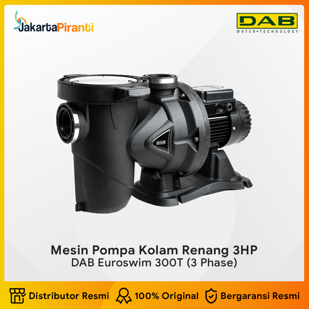 Jual Mesin Pompa Air Kolam Renang Pool Pump 3HP DAB Euroswim 300T Euroswim 300 T - 3 PHASE ...
