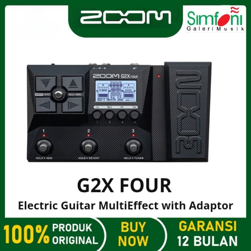 Jual ZOOM G2X FOUR Electric Guitar Multi Effect with Adaptor Zoom AD ...