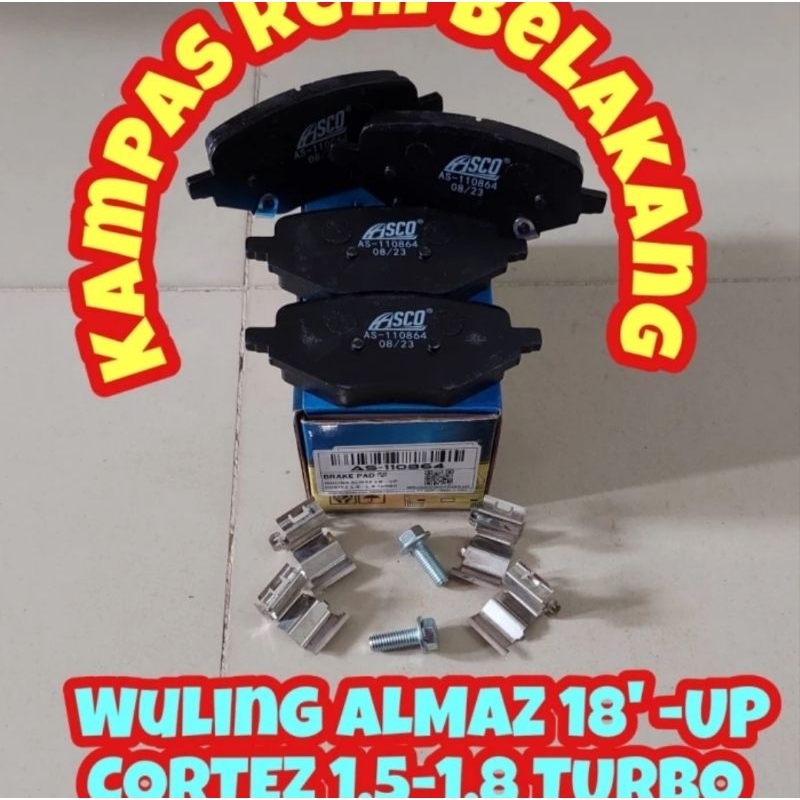 Jual Kampas Rem Belakang WULING ALMAZ 1'8-UP CORTEZ 1.5-1.8 TURBO AS ...