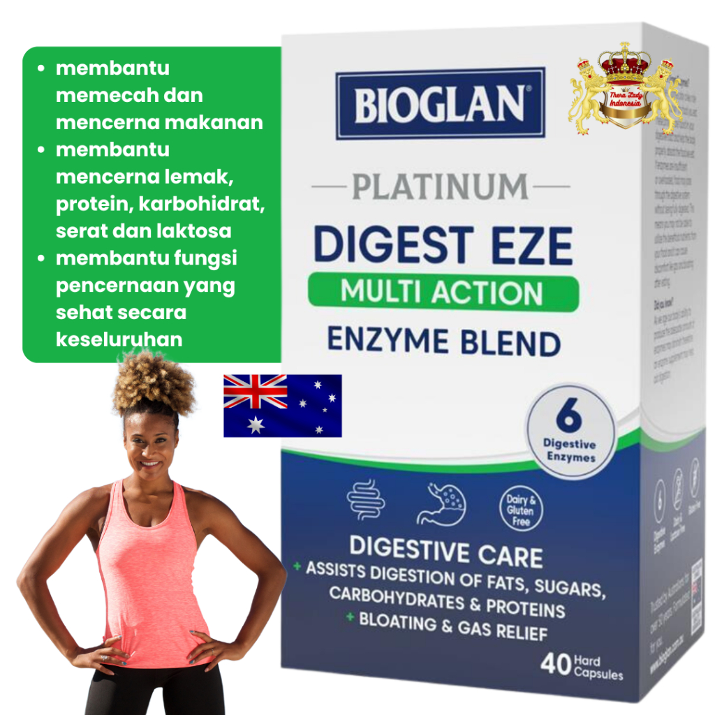 Jual Bioglan Platinum Digest Eze Multi Action 40 Capsules | Shopee Indonesia
