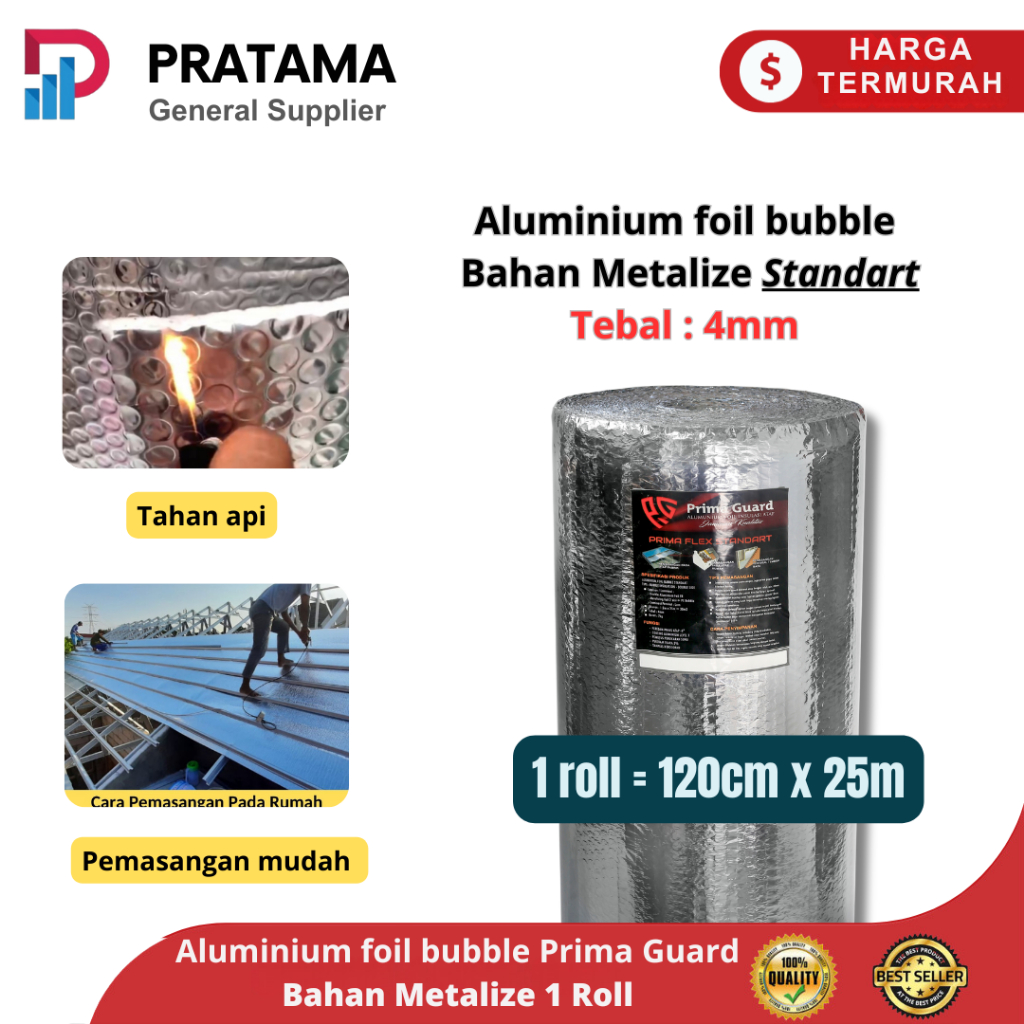 Jual Aluminium foil bubble Prima Guard - Ekonomis Bahan Metalize 1 Roll ...