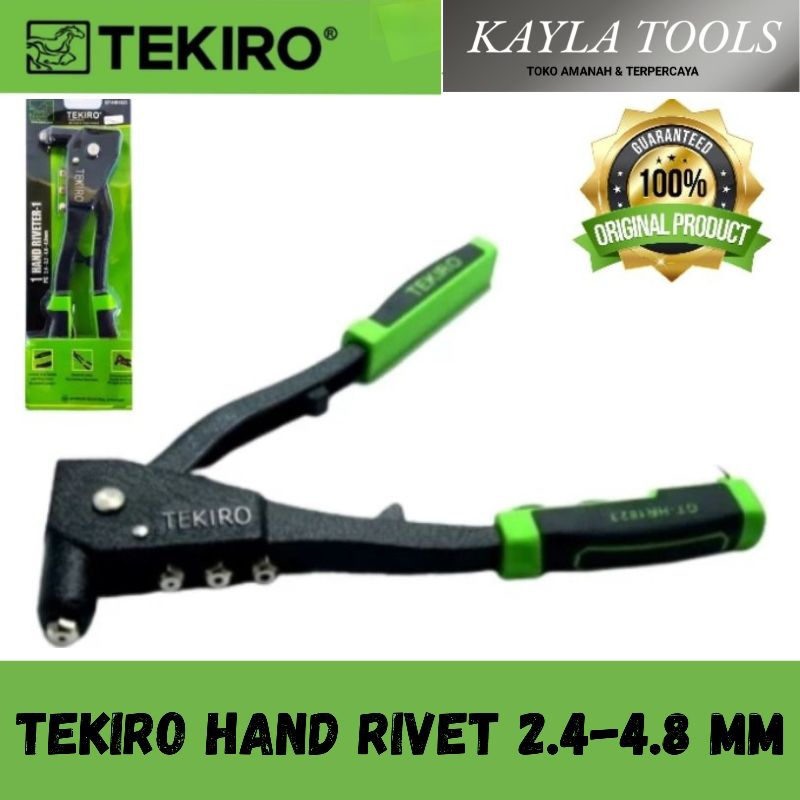 Jual TEKIRO HAND RIVET / TANG RIVET HEAVY DUTY DIJAMIN ORIGINAL ...