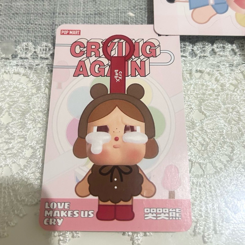 Jual POPMART cry baby crying again vinyl plush-love makes us cry ...