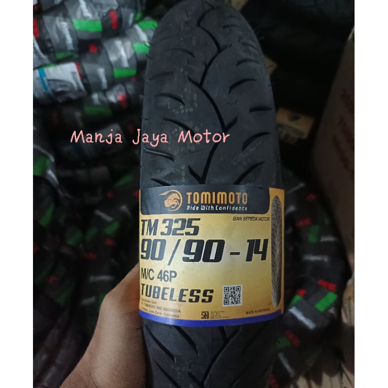 Jual Ban tubeless TOMIMOTO depan/ belakang TM300 (80/90-14, 90/90-14 ...