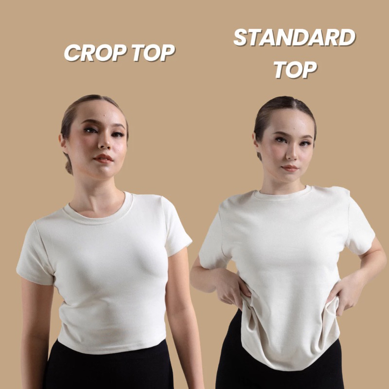 Jual [PRELOVED] Joy Basic / JoyBasic - White Crop Top Shirt / Kaos Crop ...