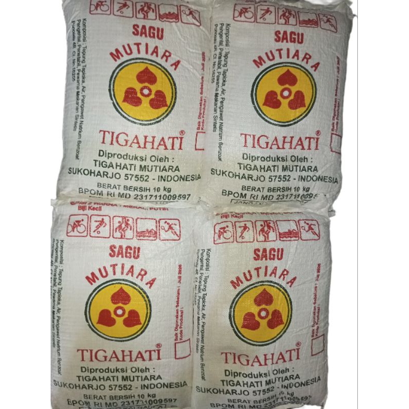 Jual Mutiara Sagu - Tiga Hati (Kemasan: 10kg) | Shopee Indonesia