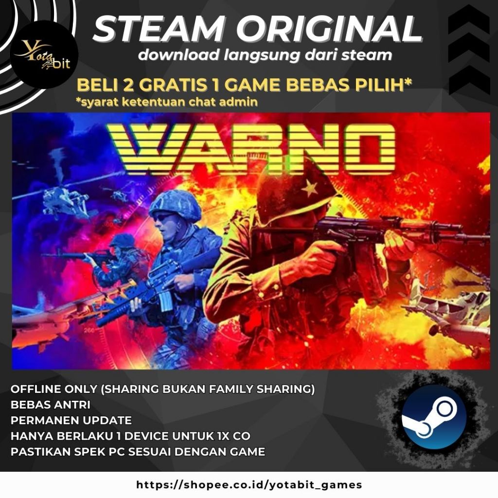 Jual WARNO PC Game Sharing Original Offline | Shopee Indonesia