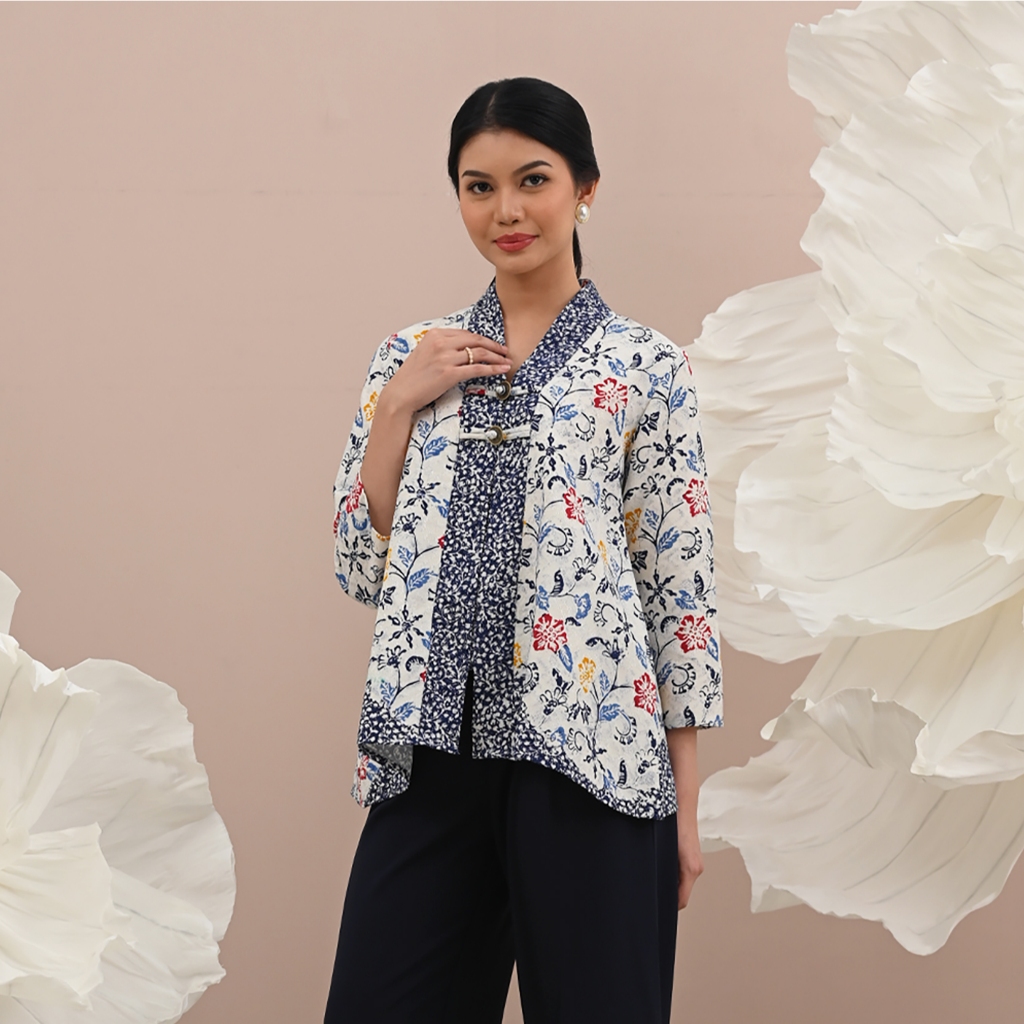 Jual NONA RARA - Klarisa Dobi Rayya T3866, Baju kerja blouse batik ...