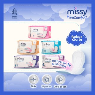 Jual Pembalut MISSY PURE COMFORT All Varian / Bebas Bergerak Seharian ...