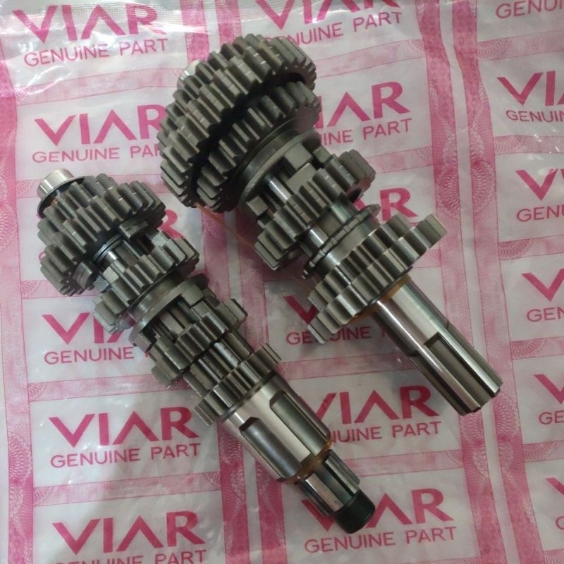 Jual Mainshaft dan Countershaft Assy Gigi rasio set Viar Karya roda3 ...