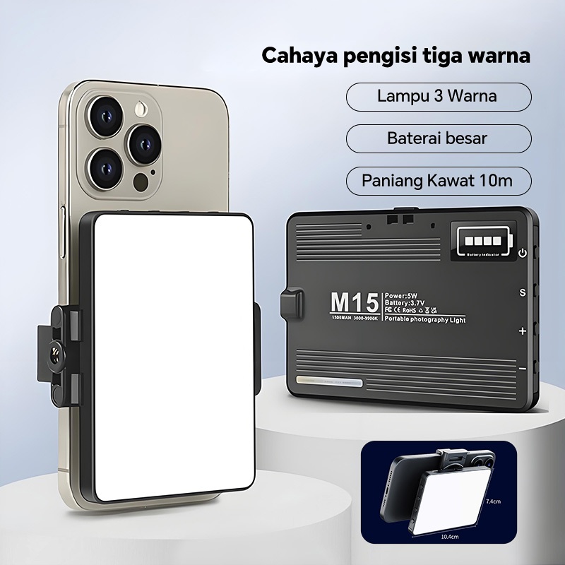 Jual Lampu Pengisi Cahaya Mini 3 Warna untuk Foto Lampu LED Portabel ...