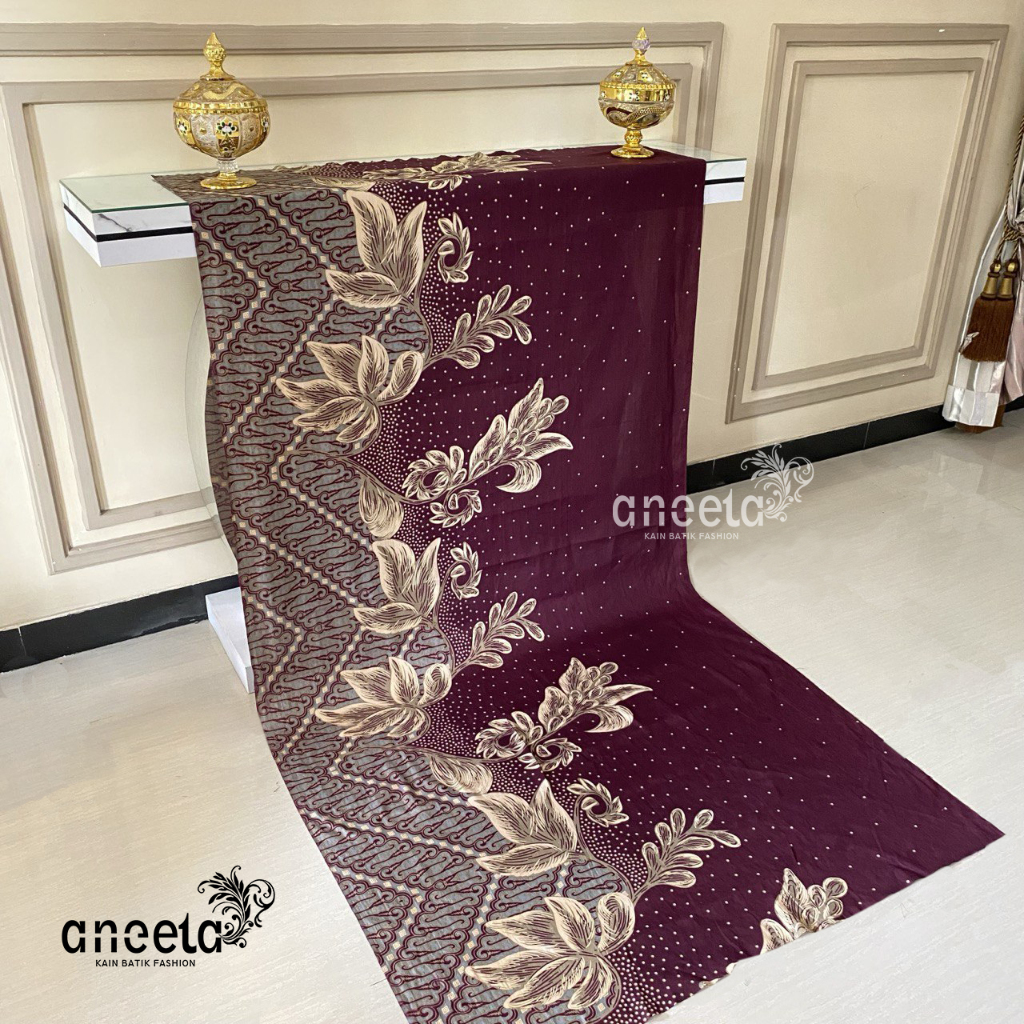 Jual Kain Batik Bagus Halus Ktun Prima Printing Motif Bunga Seroja ...