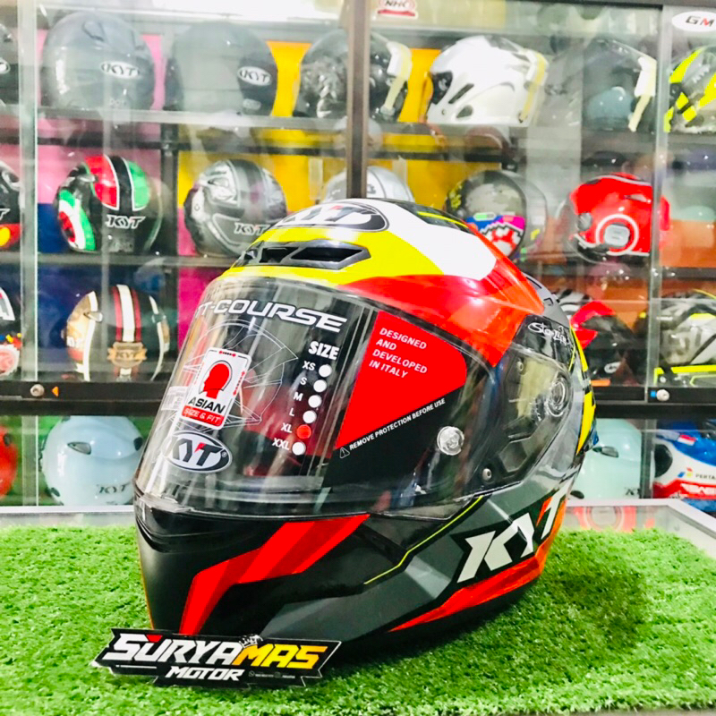 Jual Helm KYT TT COURSE Full Face Motif | Shopee Indonesia