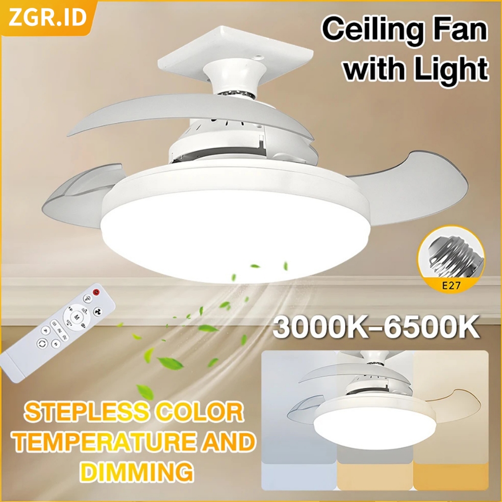 Jual COD E27 Lampu kipas angin 2in1 Multifungsi Lampu kipas 3 warna ...