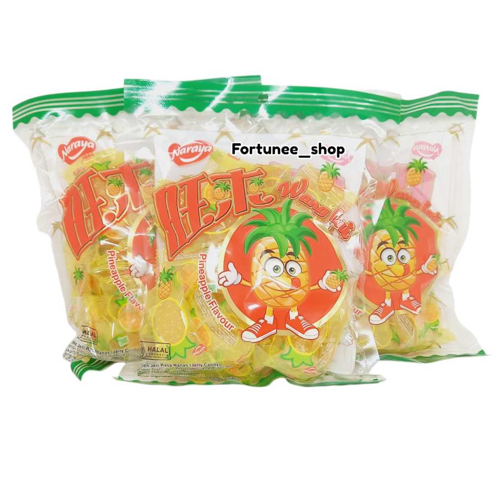 Jual Naraya Wang Lai 400 gr HALAL / Pineapple Flavour Candy / Jelly ...