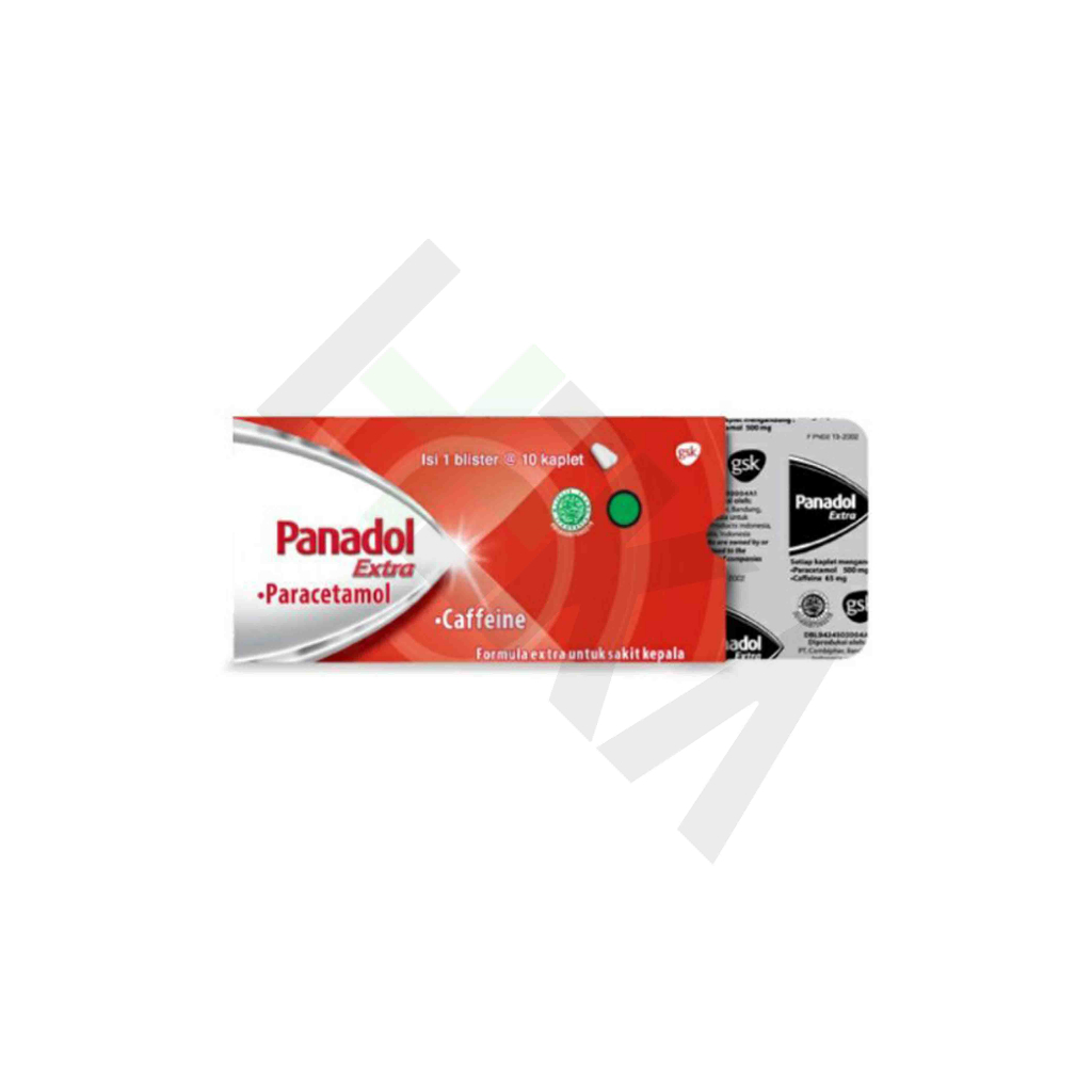 Jual Panadol Merah Extra Paracetamol Strip isi 10 Tablet [Majapahit ...