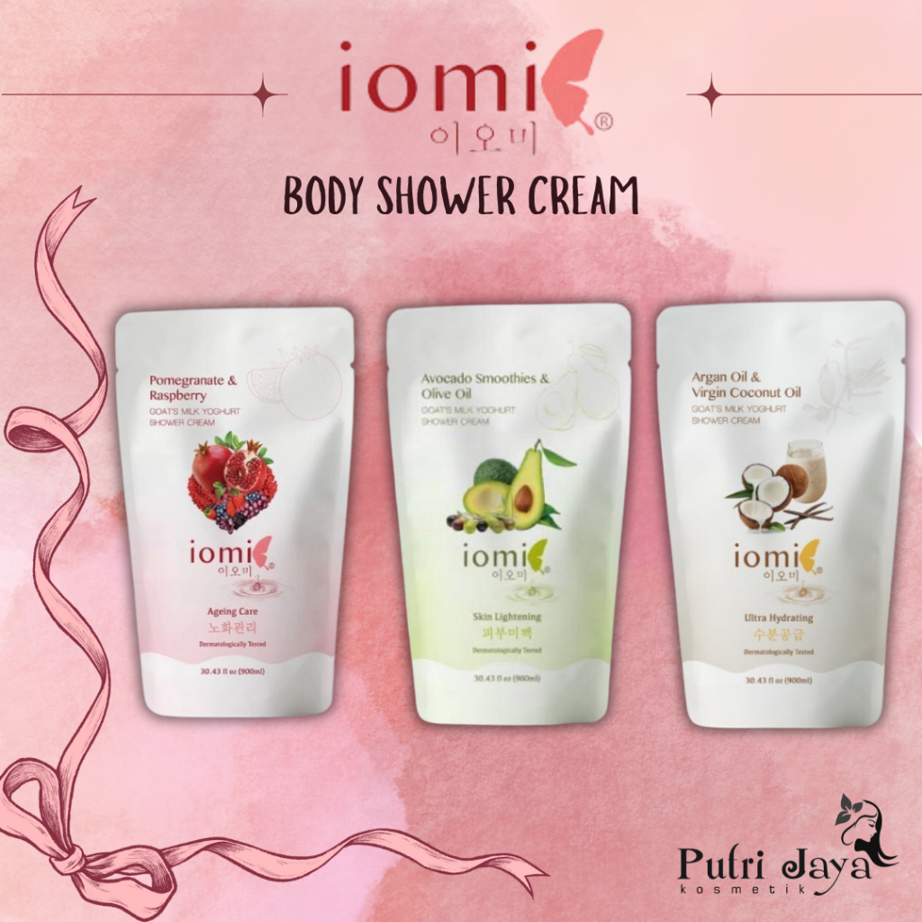Jual IOMI Goat's Milk Yoghurt Refill Showerr Cream 900ml | Argan oil ...