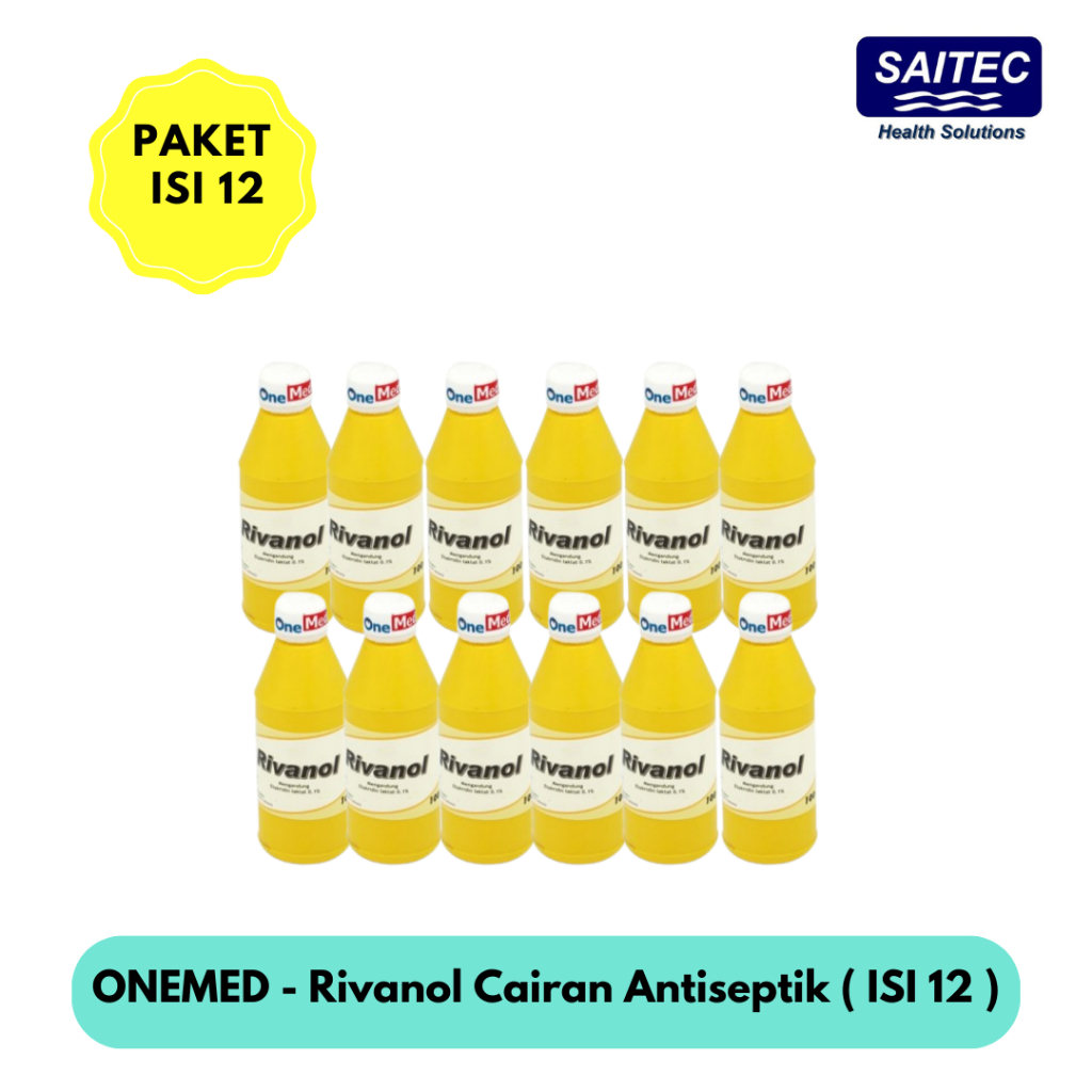 Jual PAKET ISI 12 Rivanol 100 ML - OneMed | Shopee Indonesia
