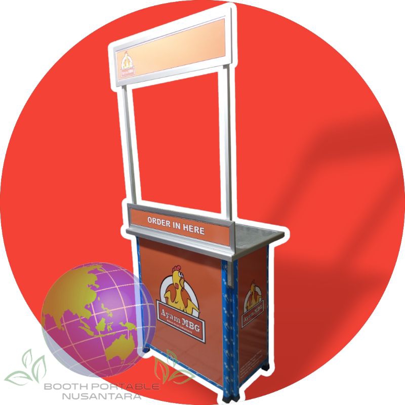 Jual Booth Portable small costum Stiker laminasi | Shopee Indonesia
