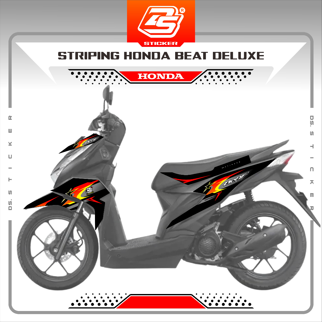 Jual DS Stiker Striping Honda Beat Deluxe - Street New 2021 2022 2023 ...
