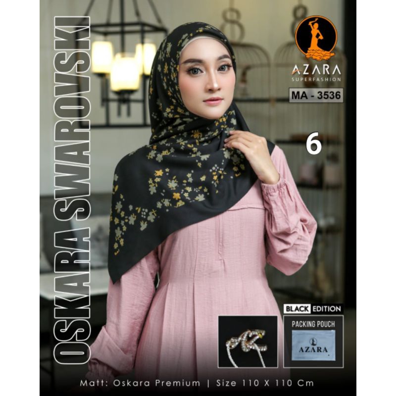 Jual Paket Hemat Usaha Beli 5 Dapat 6 Hijab Segiempat Motif Black ...