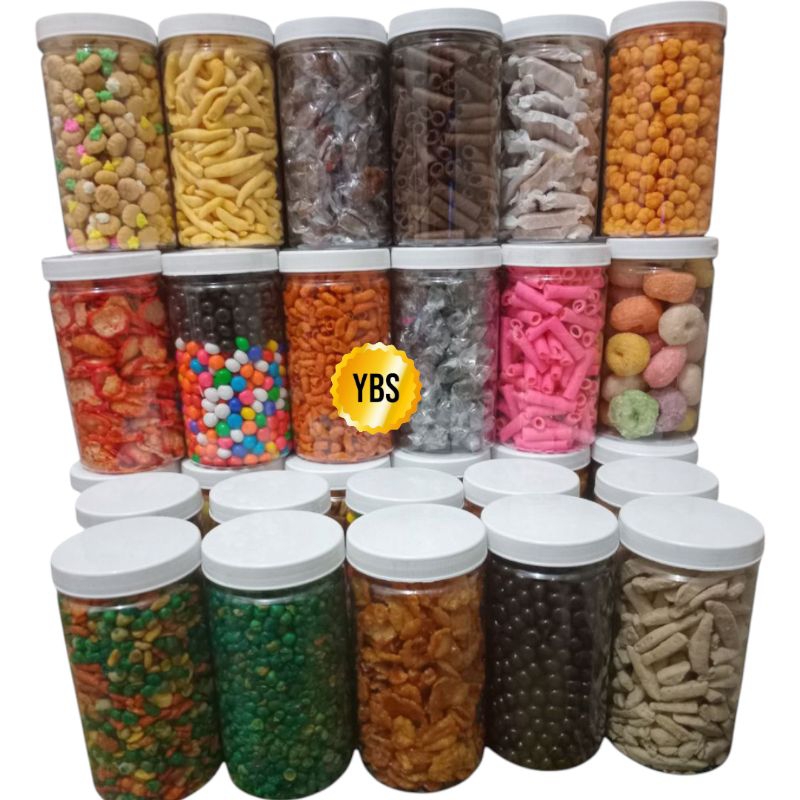 Jual kue kering toples tabung 1000ml/aneka jenis kue toples tabung ...