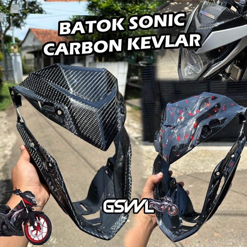 Jual Batok Honda Sonic Carbon Kevlar ASLI motif twill & forged | Shopee ...