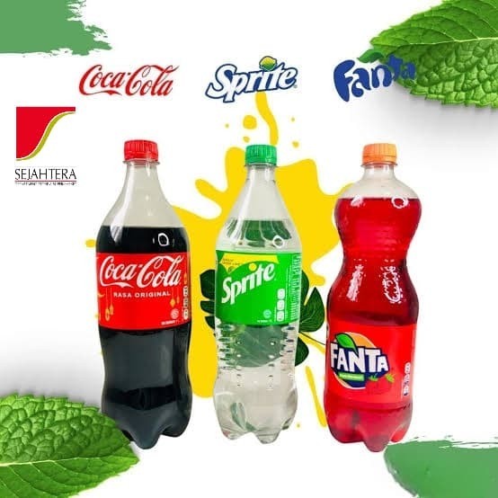 Jual Coca cola,fanta,sprite 1 liter | Shopee Indonesia