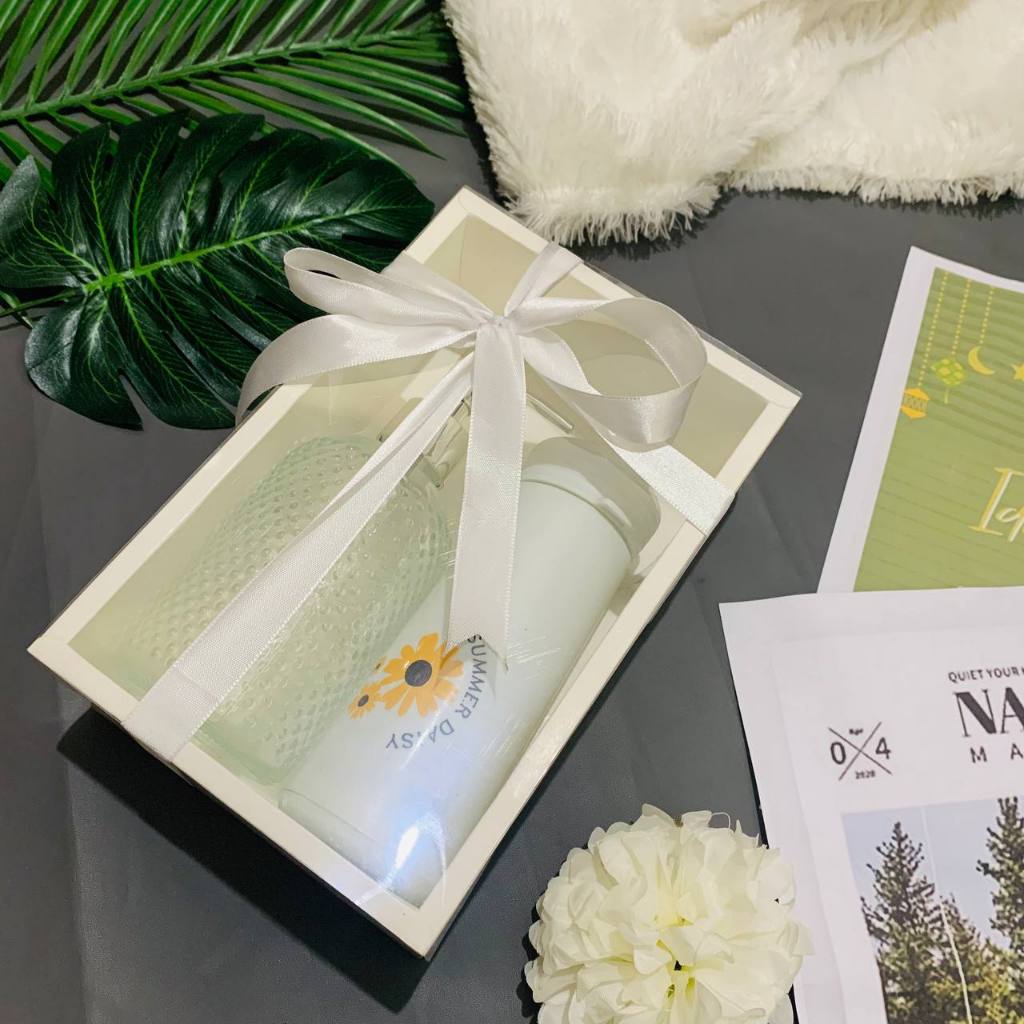 Jual Hampers Gift Set 29 | Botol Kaca Pump dan Botol Kaca Summer Daisy ...