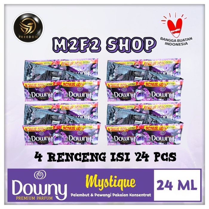 Jual Downy Premium Parfum Mystique Softener | Pelembut & Pewangi Pakaian Konsentrat Sachet - 24 ...
