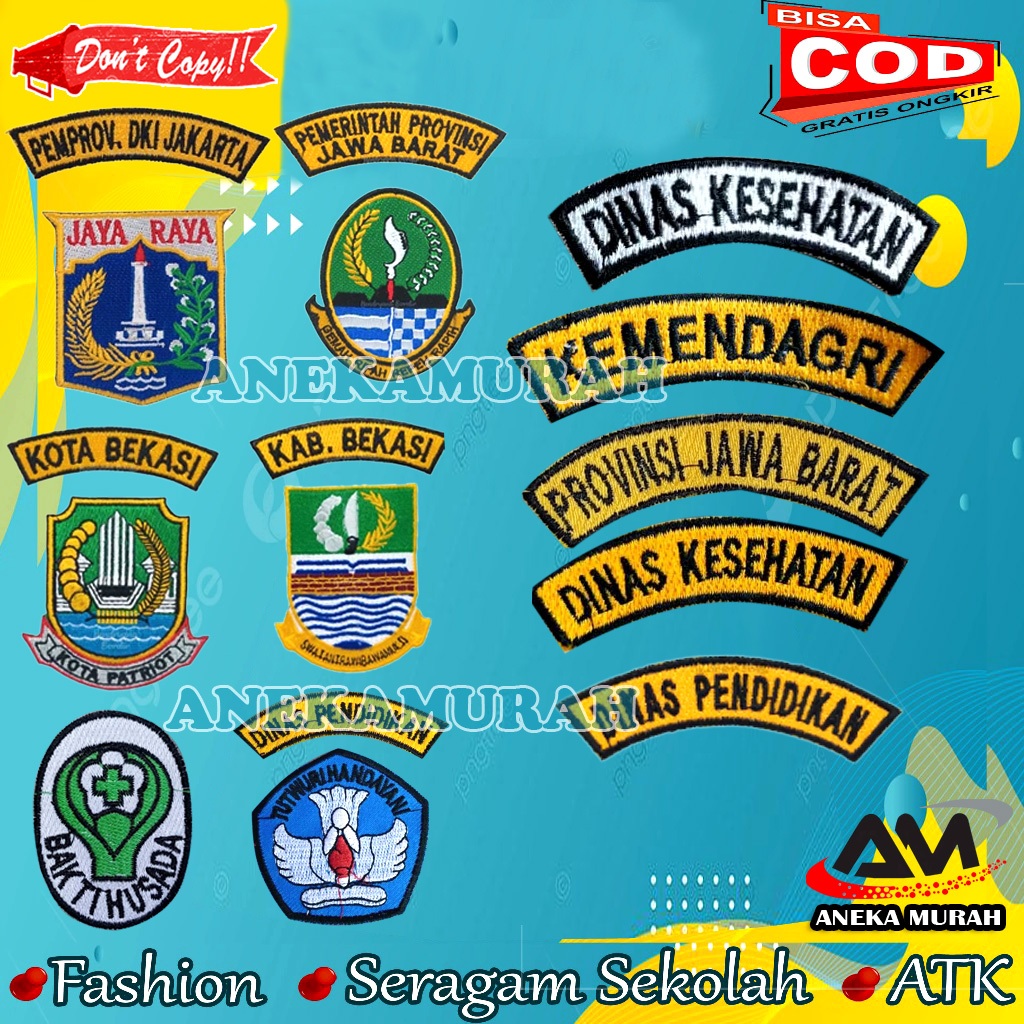 Jual Logo, Badge, Emblem Bordir Bet TUT WURI HANDAYANI, BAKTI HUSADA ...