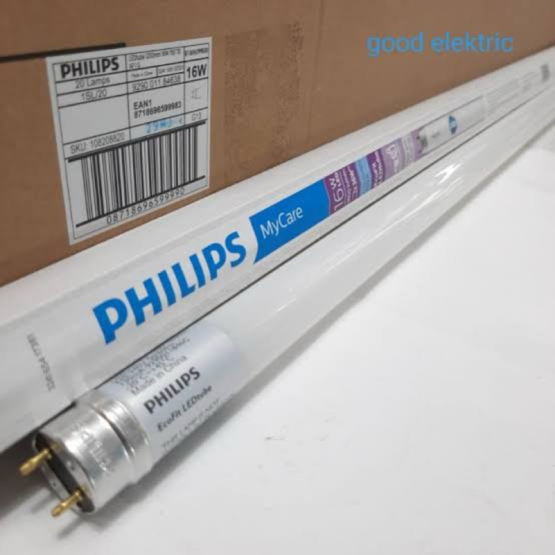 Jual Philips EcoFit T8 LED tube 16W Led Cahaya Putih | Shopee Indonesia