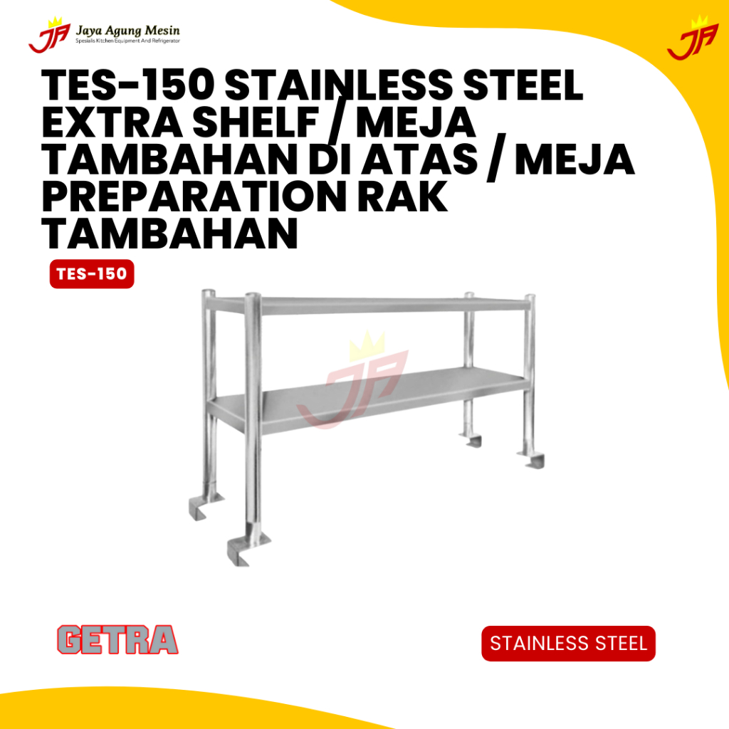 Jual GETRA TES-150 Stainless Steel Extra Shelf / Meja Tambahan Di Atas ...