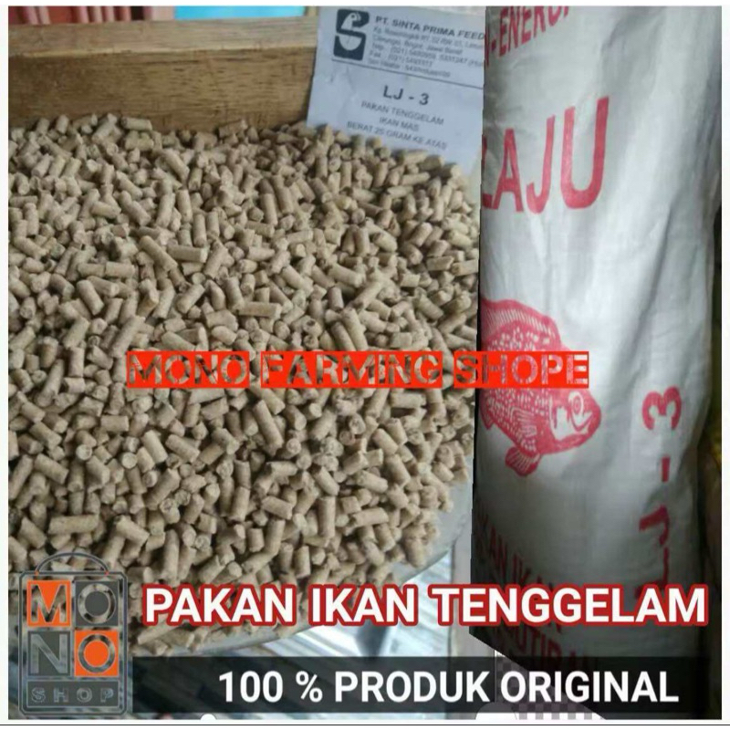 Jual PELET PAKAN IKAN TENGGELAM SINTA LAJU LJ-3 1 KG | Shopee Indonesia