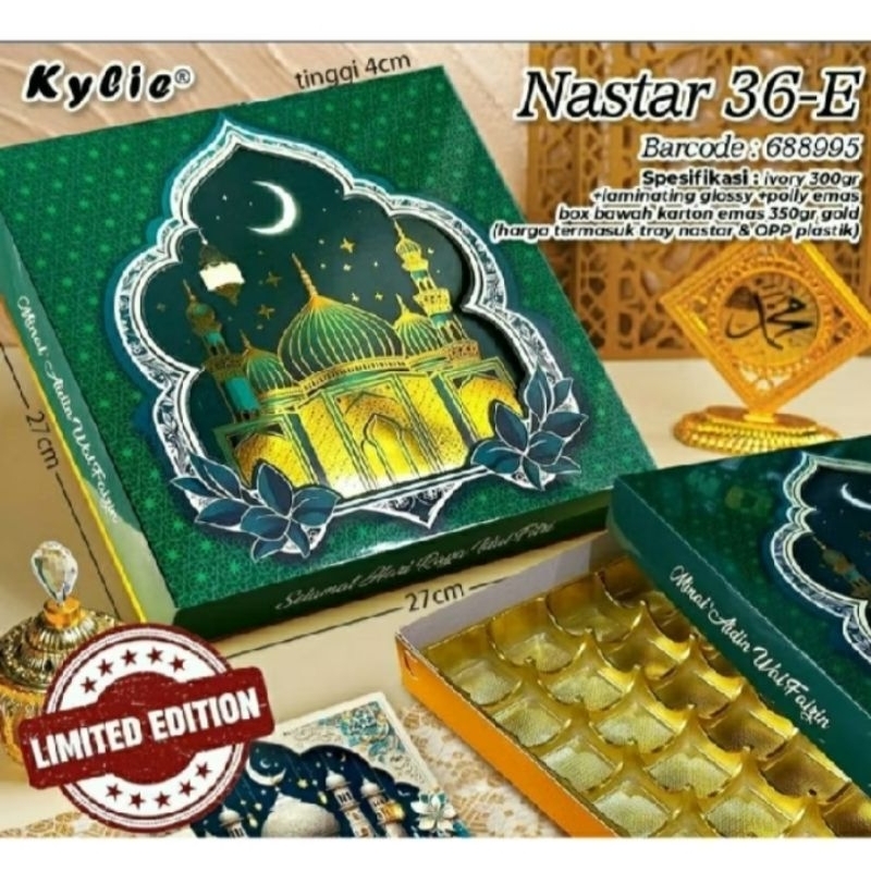 Jual Box sekat nastar coklat brownies kemasan packaging 20 30holes ...