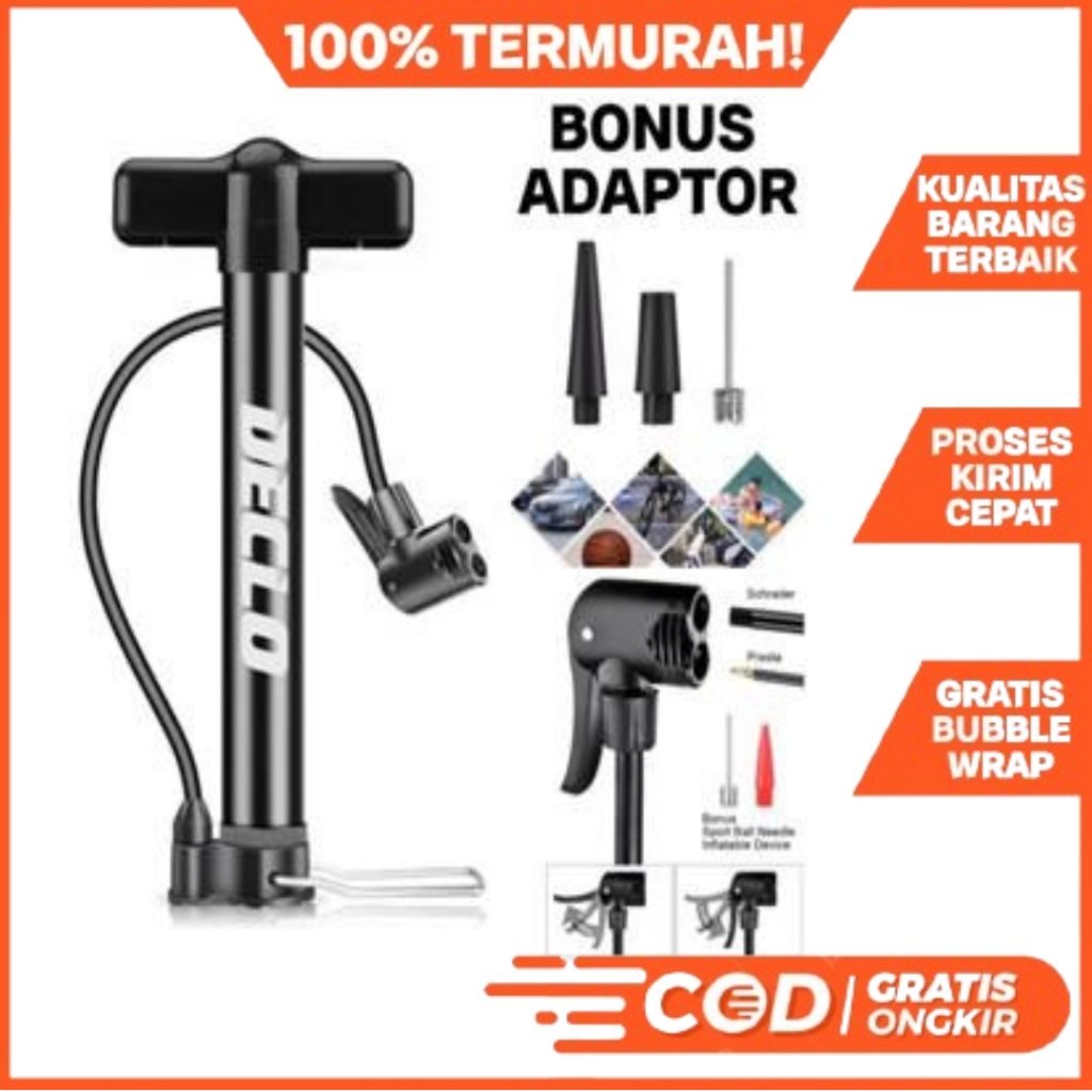 Jual Pompa Sepeda DECLO P02 120 PSI Alloy Pentil Schrader dan Presta ...