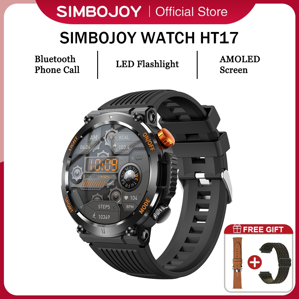 Jual SIMBOJOY HT17 Smart Watch Jam Running Pria Pace Compass 1.4 inch ...