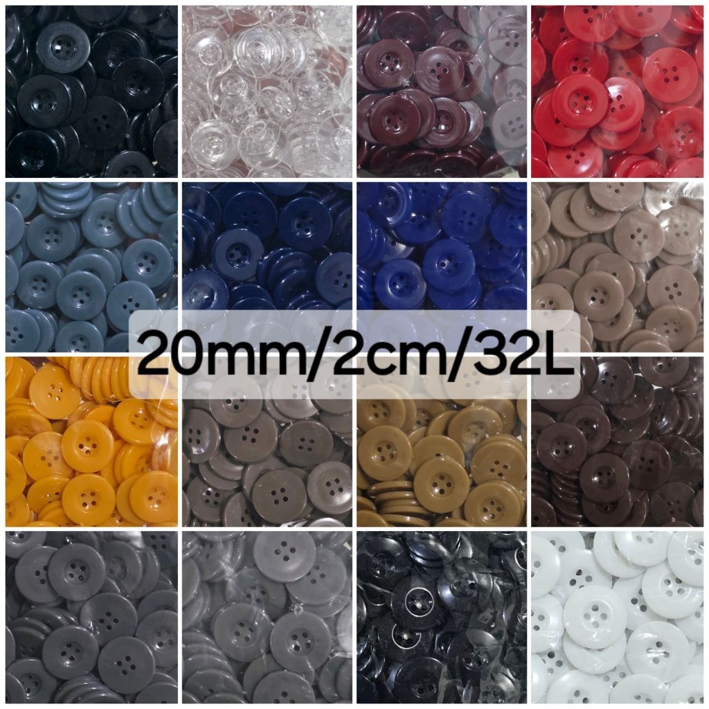 Jual Kancing Baju/Jas/Celana PDL 20mm/2cm/32L @144 pcs | Shopee Indonesia