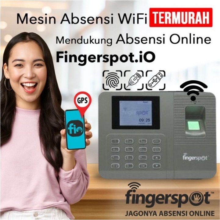 Jual MGSSB - Mesin Absensi Revo 230N fingerprint fingerspot absen scan ...