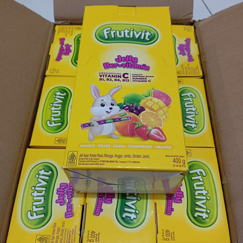 Jual FRUTIVIT JELLY 20GR DUS ( 9 BOX ) | Shopee Indonesia