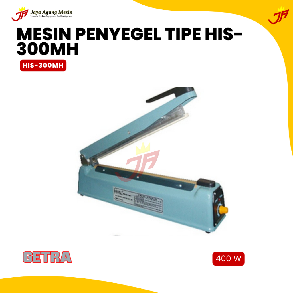 Jual GETRA Hand Sealer 30 CM / Mesin Penyegel tipe HIS-300MH / HIS ...