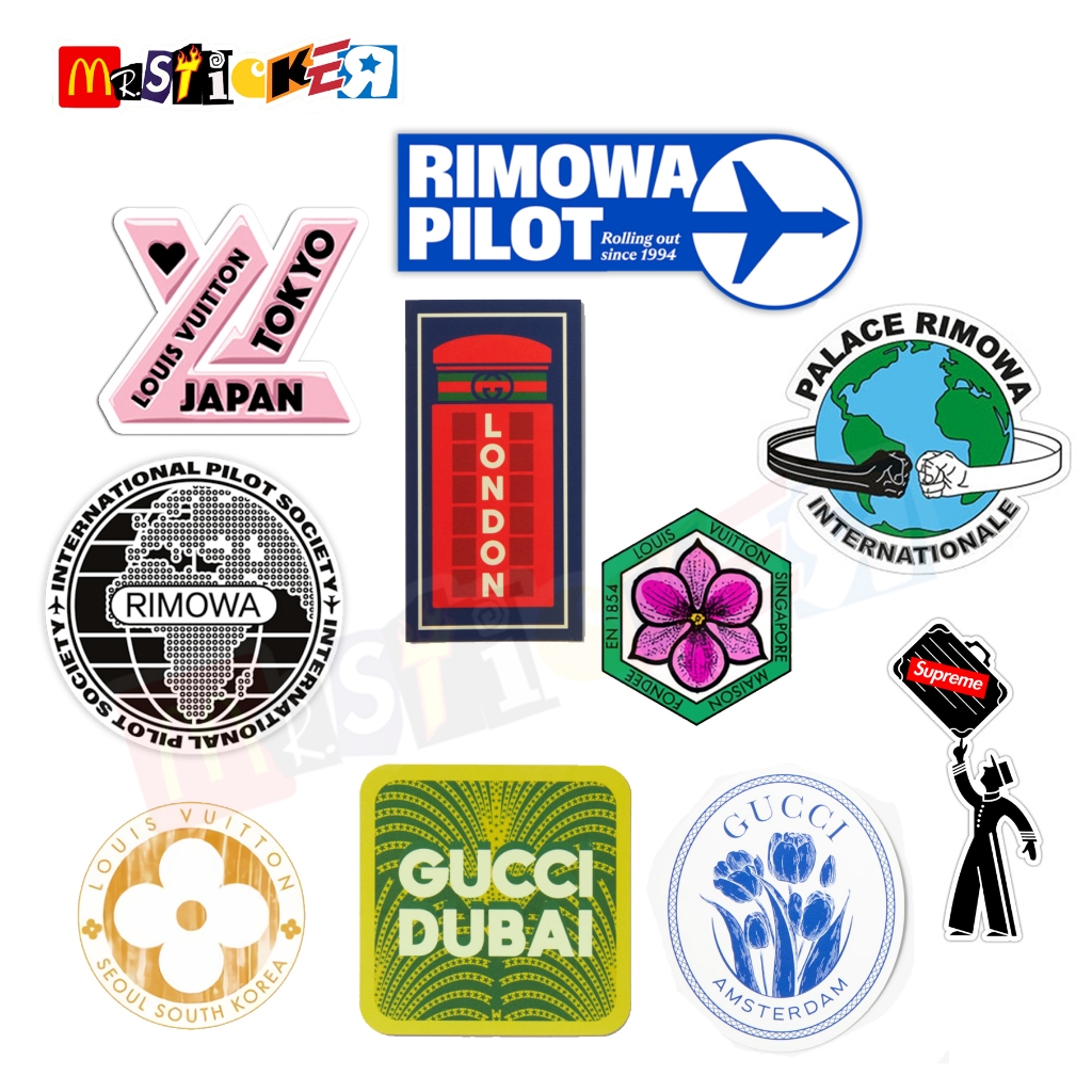 Jual sticker louis vuitton my LV world tour rimowa palace supreme gucci ...