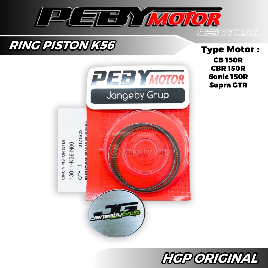 Jual Ring Seher Piston CB CBR Sonic 150R Supra GTR ORIGINAL Resmi HGP ...