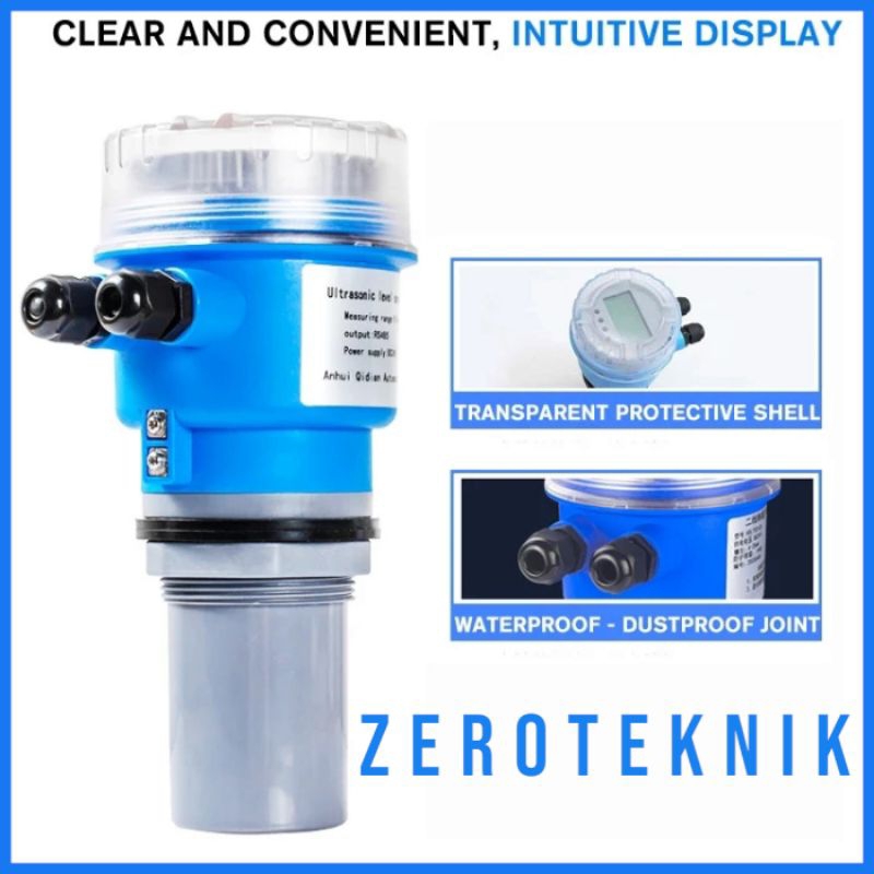 Jual Ultrasonic Water Level Sensor IP68 Waterproof 4 20ma & RS485 - 4 ...