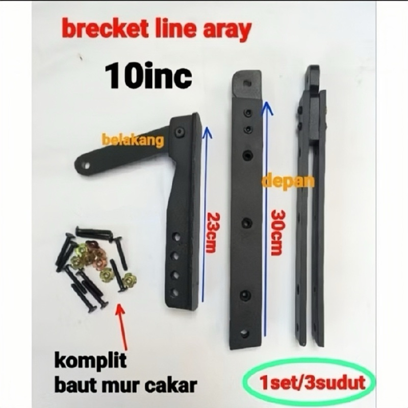 Jual Bracket Line Array 10 Inch Alumunium Cor | Shopee Indonesia