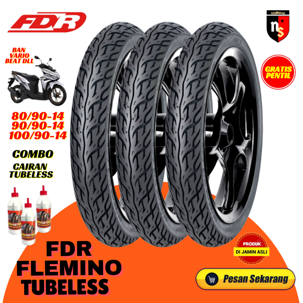 Jual BAN TUBLES FDR FLEMINO ( 80/90-14 ), ( 90/90-14 ), ( 100/90-14 ...