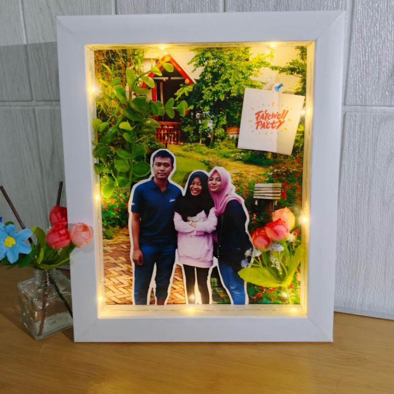Jual Hadiah Bingkai 3D 20x25cm Tema Flores Garden, Custom Scrapbook ...